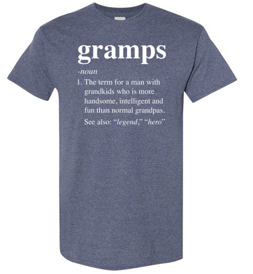 Gramps Definition Shirt for Men Grandpa – Now & Ten